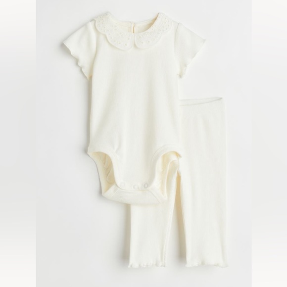 H&M | Matching Sets | Baby Girls Two Piece Ribbed Set | Poshmark